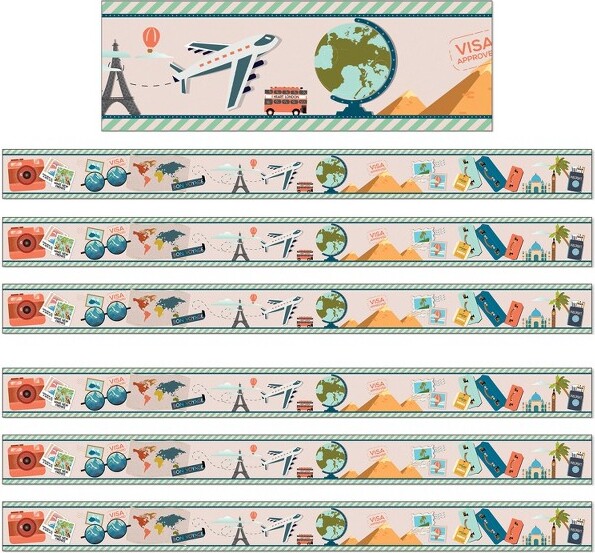 Carson Dellosa Education Let's Explore Straight Border, 36 Feet Per ...