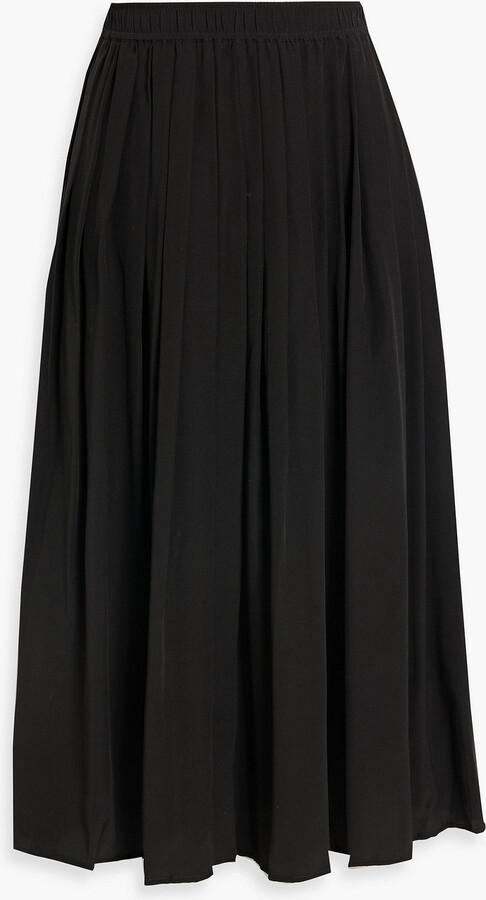 LOULOU STUDIO Nanao pleated silk-crepe midi skirt - ShopStyle