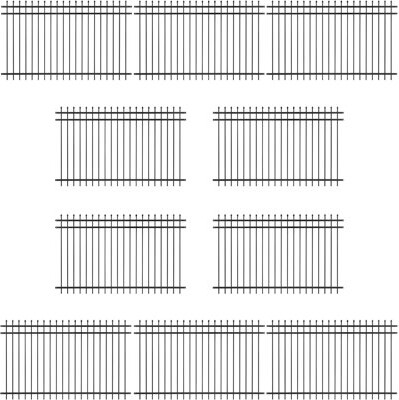 Fencer Wire 4/5/6ft High Pack of 10 Heavy Duty Pinnacle Fence Panel ...