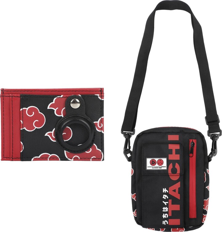 Naruto Shippuden Itachi Mini Messenger Bag & Akatsuki Wallet Kit ...