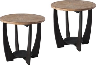 COZAYH Rustic Farmhouse End Table, French Country Accent Coffee Table for Family, Small Spaces ...