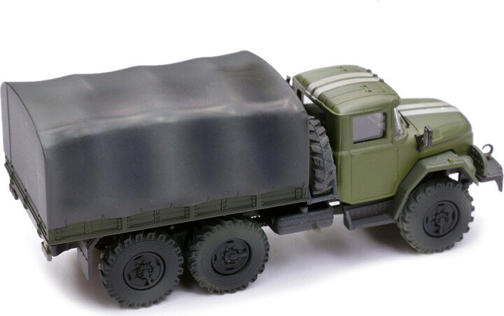 ZIL 131 Cargo Truck Green with White Stripes "Ukrainian Ground Forces ...