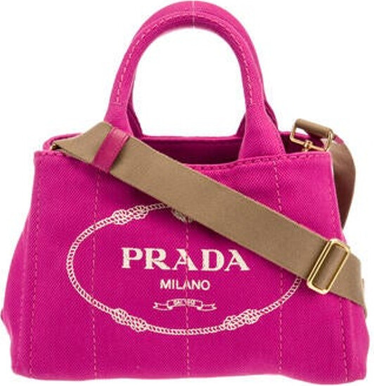 Prada Canapa Logo Tote - ShopStyle