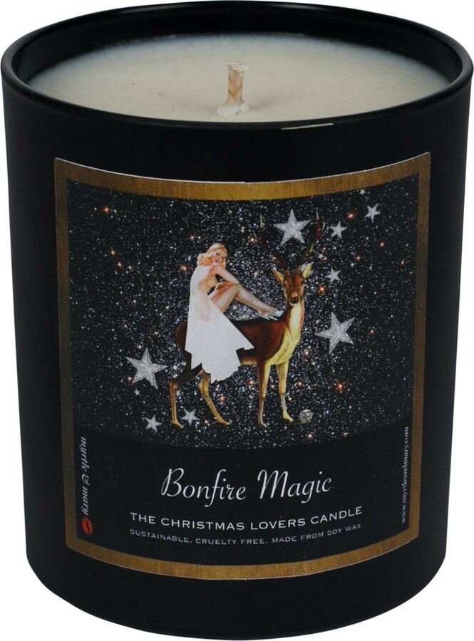 Myrtle & Mary - Festive Celeste Christmas Candle - Bonfire Magic ...