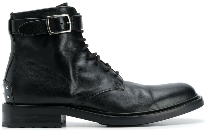 Saint Laurent Army stud detailed boots - ShopStyle