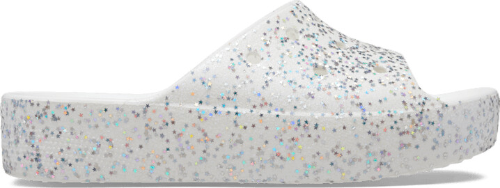 Crocs Classic Platform Starry Glitter Slide - ShopStyle