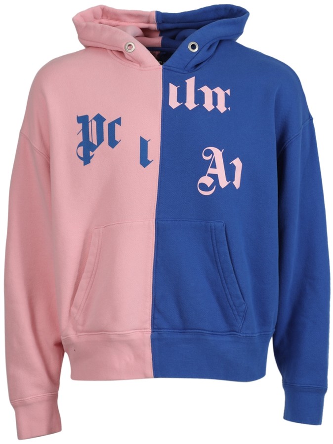 Palm Angels x NBA Broken Logo Hoodie BLUE PINK - ShopStyle