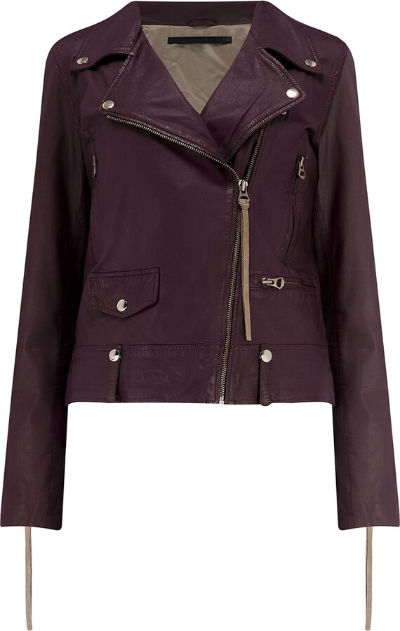 MDK Seattle New Thin Leather Jacket - Huckleberry - ShopStyle