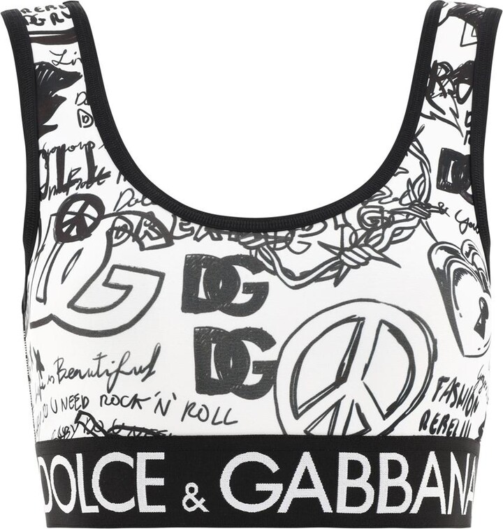 Dolce & Gabbana "Graffiti" top - ShopStyle