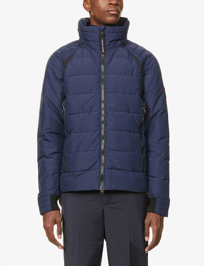 Canada Goose Hybridge Base funnel-neck shell-down jacket - ShopStyle