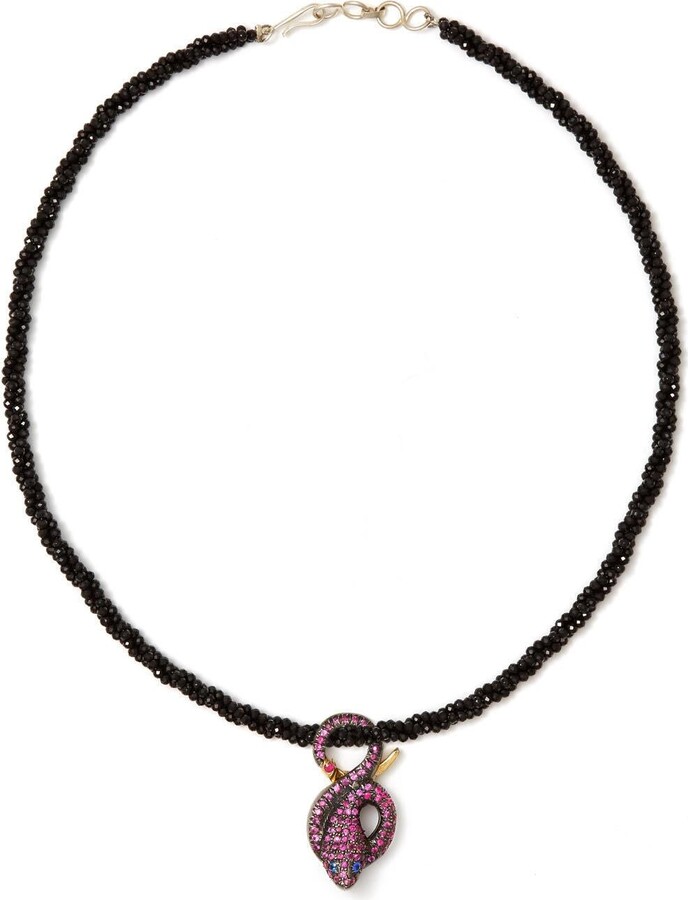 Jaipur Atelier | Los Angeles Women's Pink Sapphire & Diamond Snake ...