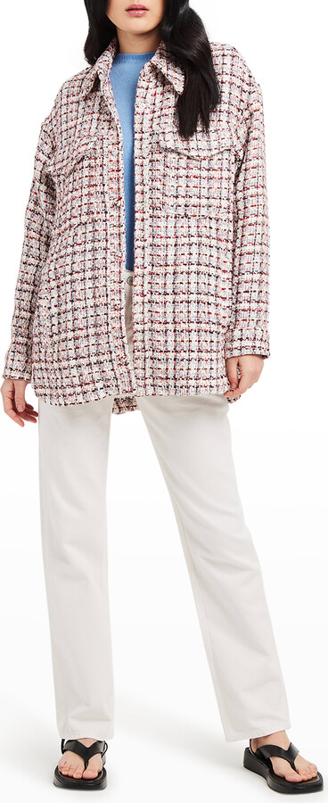 Apparis Bart Tweed Shacket - ShopStyle Casual Jackets