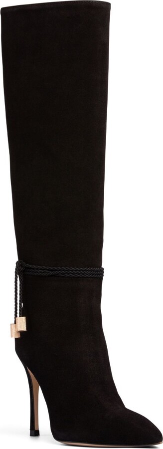 Beautiisoles by Robyn Shreiber Made in Italy Lindsay Black Suede ...