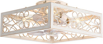 August Grove 16'' Bladeless Low Profile Ceiling Fan with LED Lights and ...