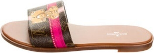 Louis Vuitton Monogram Leather Slides - ShopStyle