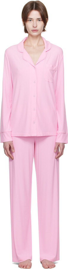 SKIMS Pink Soft Lounge Sleep Pyjama Set - ShopStyle Pajamas