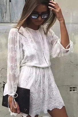 White Lace Dress - ShopStyle