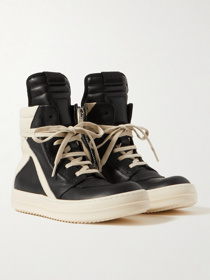Rick Owens Kids Kids Geobasket Leather High-Top Sneakers - ShopStyle ...