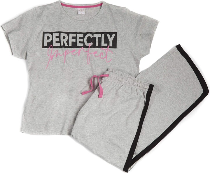 STC Stores Ladies Curve Collection Plus Size Varsity Style Pyjama ...