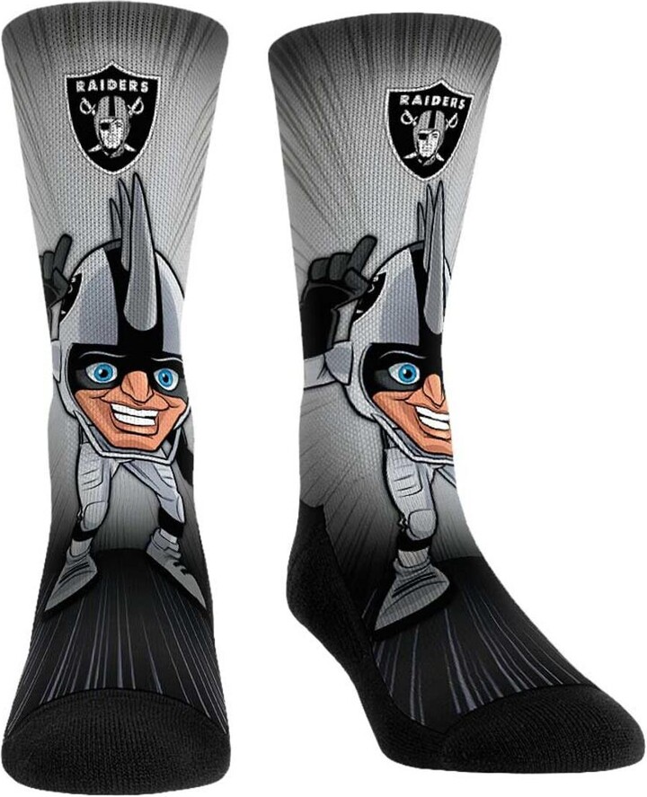 Men's and Women's Rock 'Em Socks Las Vegas Raiders Mascot Pump Up Crew ...
