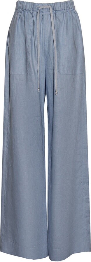Gosia Orlowska Women's Sofia Linen Pants - Neutrals - ShopStyle Trousers