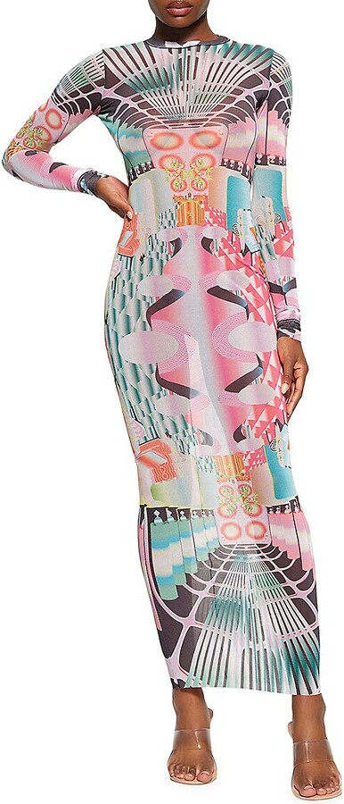 SKIMS Summer Mesh Body-Con Maxi Dress - ShopStyle