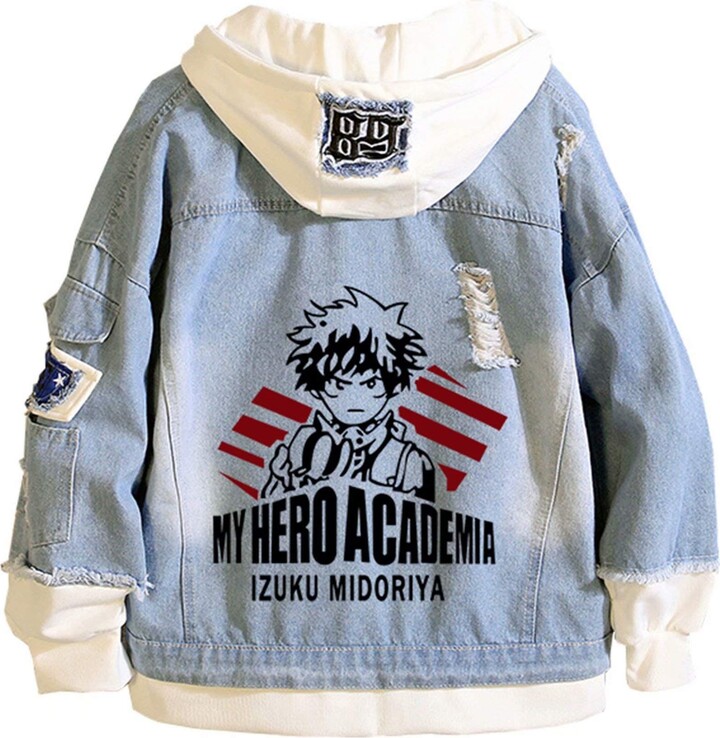 RB Fashion My Hero Academia Denim Jacket Unisex Hero Anime Street ...