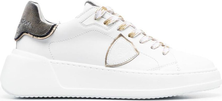 Philippe Model Logo-patch sneakers - ShopStyle