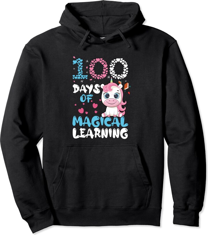 100th Day Of School Boys Girls Apparel and Gifts 100 Days Of Magical Learning Unicorn 100th Day ...
