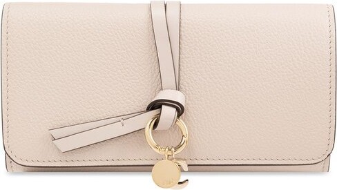 Chloé Logo Charm Laced Wallet - ShopStyle