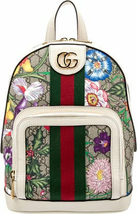 Gucci GG Supreme Flora Small Ophidia Backpack - ShopStyle