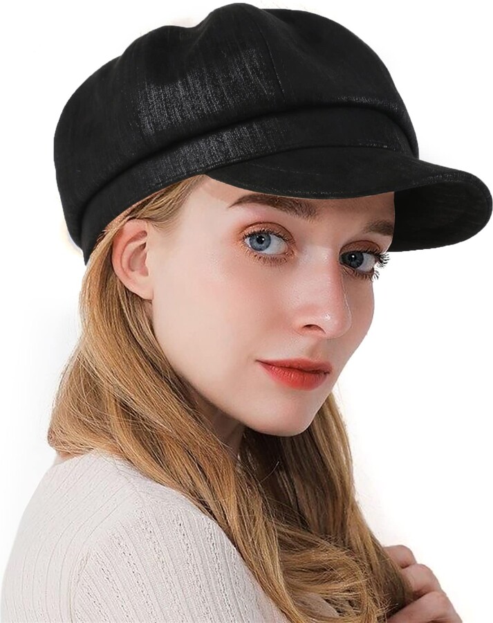 Tripome Womens Newsboy Cap Vintage Baker Visor Artist Hat Summer ...