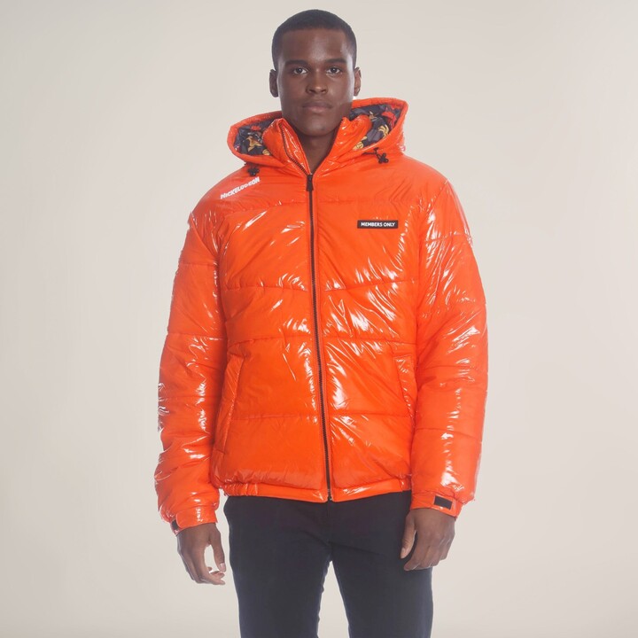 Members Only Official Men's Nickelodeon Shiny Collab Puffer Jacket ...