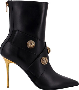 Balmain Robin knee-high suede boots - ShopStyle