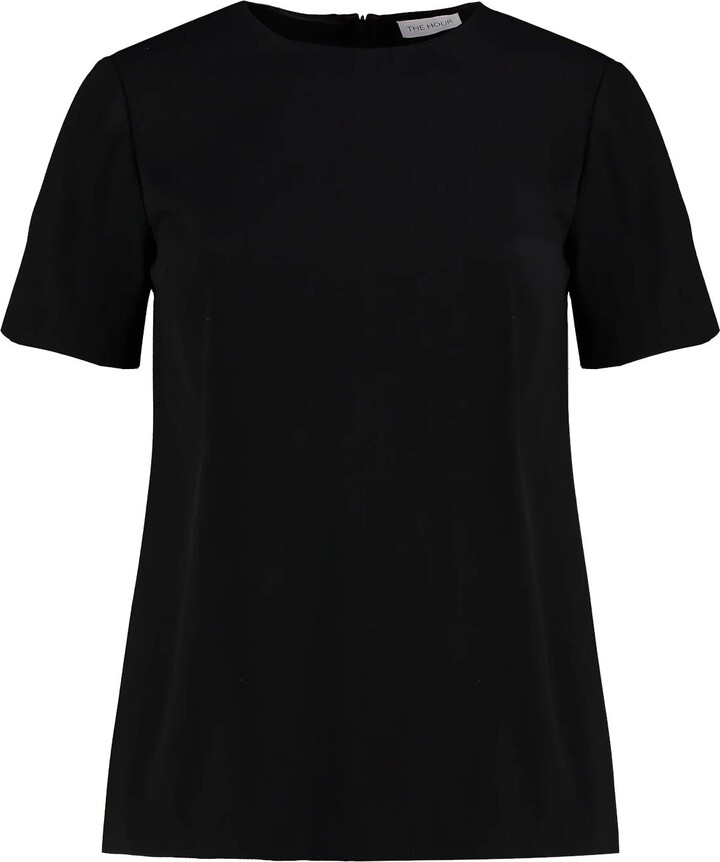 THE HOUR Black Tailored Top - ShopStyle