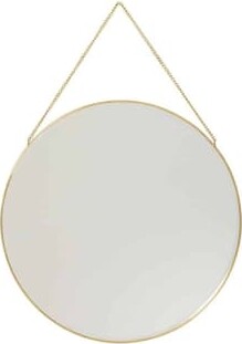 Hubsch Round Mirror Golden. - ShopStyle