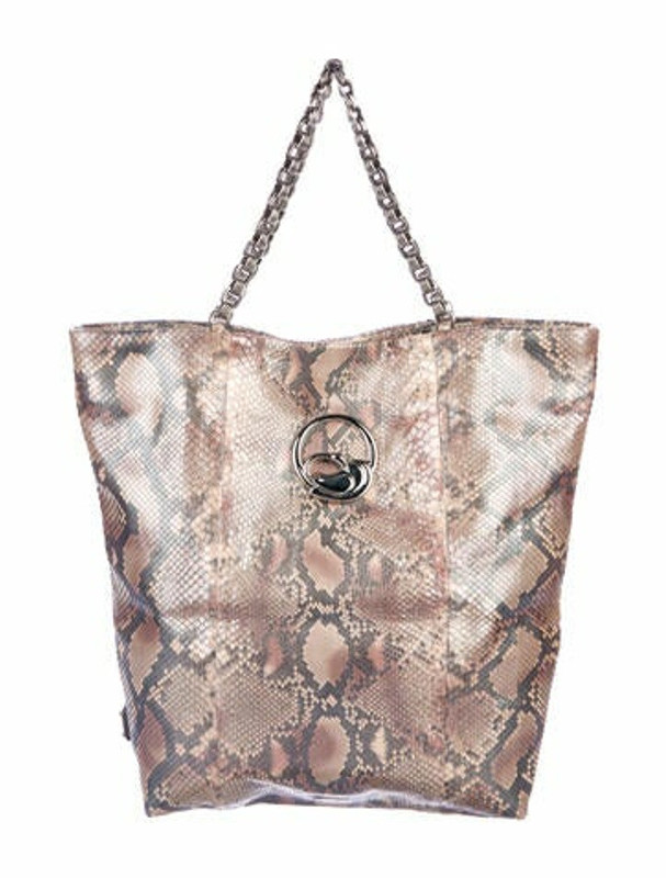 Marc Jacobs Python Chain-Link Tote Brown - ShopStyle