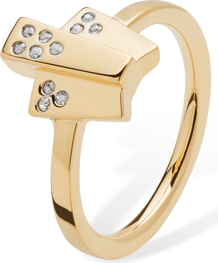 Lucy Quartermaine - Art Deco Triple Layer Ring In Gold Vermeil - ShopStyle