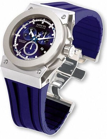 Zales Men's Invicta Akula Reserve Chronograph Strap Watch with Blue ...