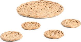 TJMAXX 5Pc Water Hyacinth Trivet With 4 Coasters - ShopStyle
