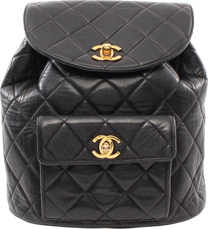 Chanel Leather backpack - ShopStyle