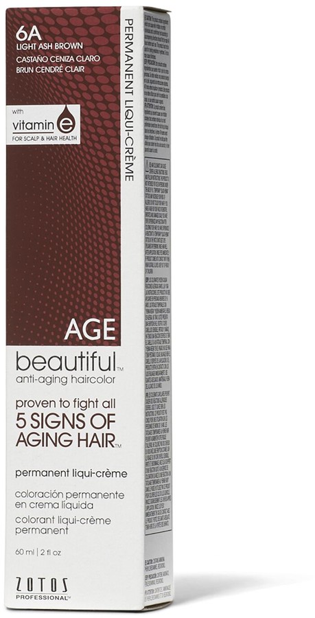 Agebeautiful 99999 6A Light Ash Brown Permanent Liqui-Creme Hair Color ...