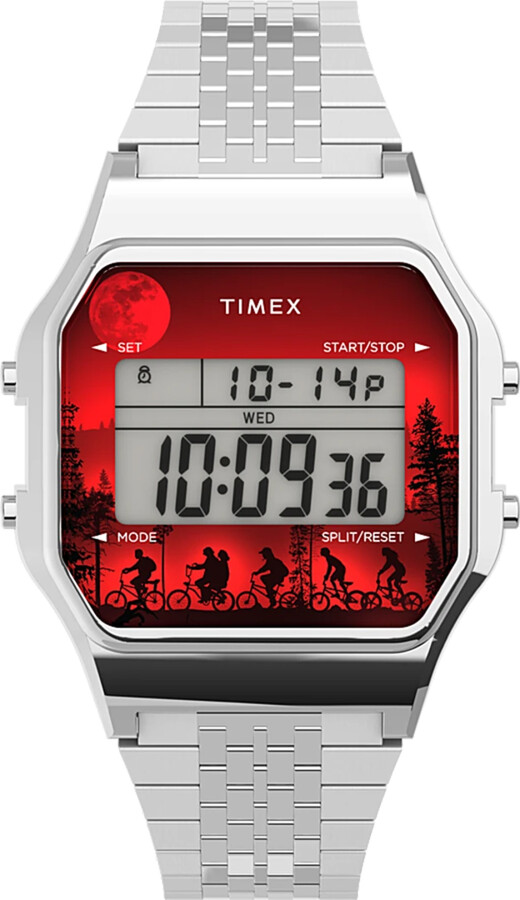 Timex x Stranger Things T80 34mm Stainless Steel Watch - ShopStyle