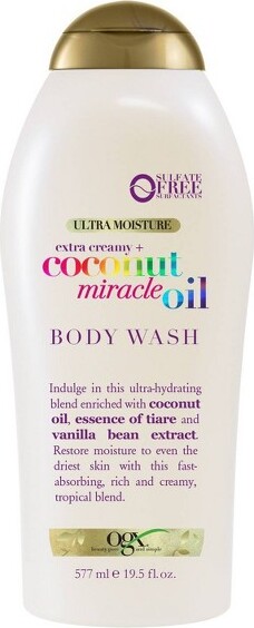 OGX Extra Creamy + Coconut Miracle Oil Ultra Moisture Body Wash - 19.5 ...