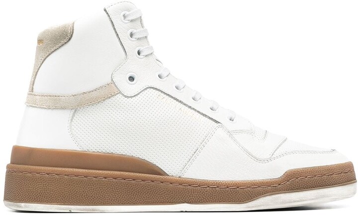 Saint Laurent SL24 high-top sneakers - ShopStyle
