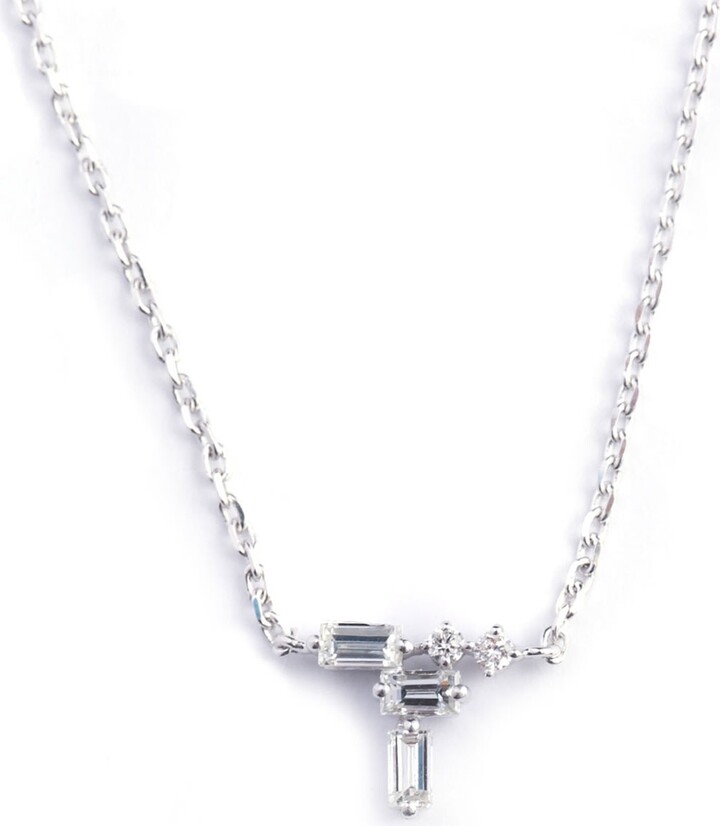 Zed Women's 18K White Gold Tetris Diamond Pendant - ShopStyle Fine ...