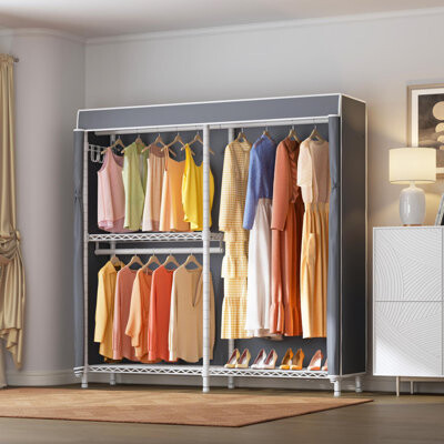 VIPEK V4C Garment Rack with Cover Heavy Duty Covered Clothes Rack ...