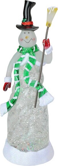 Northlight LED Lighted Color Changing Snowman Christmas Glittering Snow ...