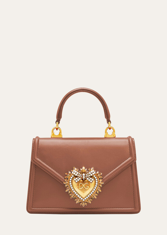 Dolce & Gabbana Devotion Mini Leather Top-Handle Bag - ShopStyle