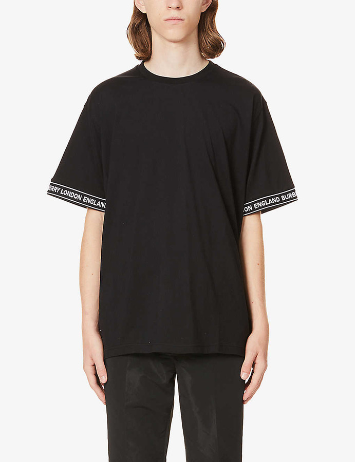 Burberry Teslow oversized cotton-jersey T-shirt - ShopStyle